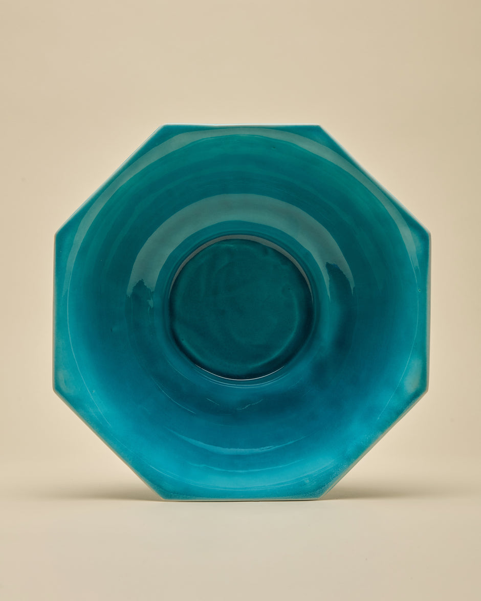 The Calligraphy Platter, Blue – Levant